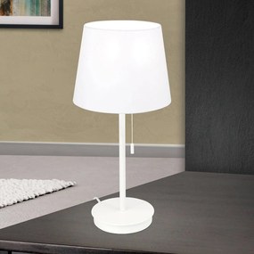 Stolní lampa Ludwig s portem USB bílá