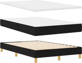 Postel s boxspringem s polštářem Černá 120 x 190 cm textil 3338904
