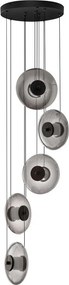 Matně černé skleněné LED stmívatelné závěsné svítidlo ø 40 cm Ballet – Nova Luce
