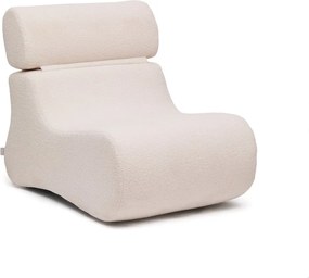 Slonovinové křeslo z textilie bouclé Club – Kave Home