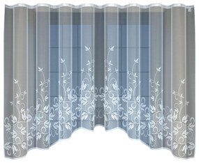Dekorační žakárová záclona s řasící páskou MARSHALA 160 bílá 300x160 cm MyBestHome