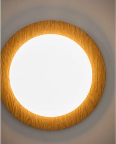 Kovové LED nástěnné svítidlo v přírodní barvě ø 40 cm Novae – Kave Home