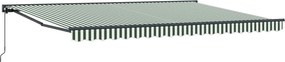 Rám markýzy Zelená a bílá 450 × 300 cm 3331079