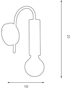 Nástěnné svítidlo LOPPE 1xE27/60W/230V černá