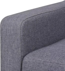 3místná pohovka textil šedá 245454