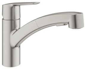 Grohe Start Páková dřezová baterie se sprškou Supersteel 30531DC1