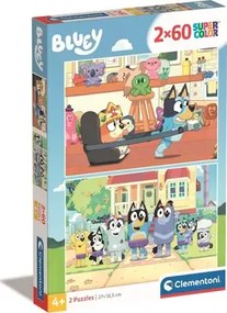 Clementoni 24813 Puzzle Bluey 2x60 dílků / od 4 let