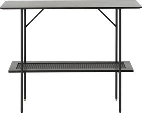 Černý konzolový stolek 37x100 cm Pensacola – Unique Furniture