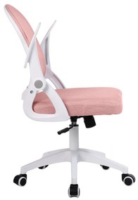 Dětská otočná židle Neoseat JUNI 011 — látka, růžová
