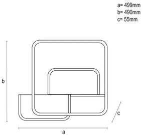 LED Stmívatelné stropní svítidlo LED/70W/230V 3000-6500K + dálkové ovládání