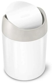 Simplehuman - Odpadový koš Mini na stůl 1,5 l, bílá CW2079