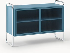 Kovová komoda se skleněnými dvířky Robyn