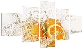 Obraz šťavnatých pomerančů (125x70 cm)