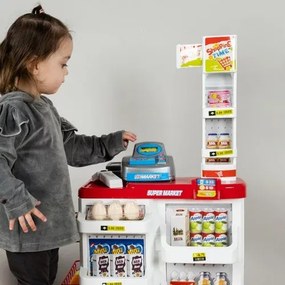 Dětský obchod – supermarket s vozíkem a doplňky