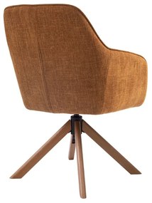 Designová otočná židle Sanjaya II skořicová