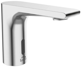 Laveo Plato, elektronická umyvadlová baterie s externí regulací teploty, stojánková, chromová, LAV-BLY_024D