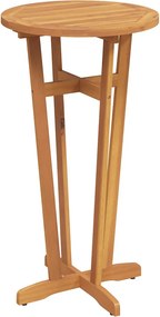 Zahradní barový stůl Ø 60 x 105 cm masivní akáciové dřevo 319698