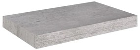 Plovoucí nástěnné police 2 ks betonově šedé 40x23x3,8 cm MDF