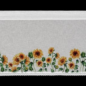 KRÁTKÁ ZÁCLONA NA PÁSCE HELIA 150X60 CM KVĚTY