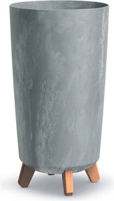 PRO Květináč GRACIA TUBUS SLIM BETON EFFECT 23,9 cm šedý