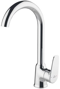 Laveo Rondo, kuchyňská baterie stojící h-302, chromová, LAV-BLX_068D