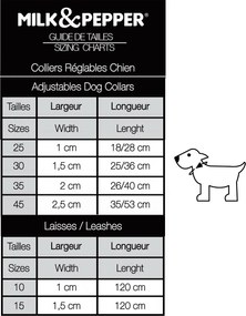 MILK&PEPPER Vodítko pro psy Madura Velikost: 120x1,5cm