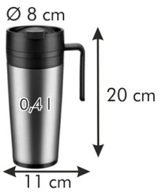 Termohrnek CONSTANT 0,4 l, nerez