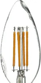 RETLUX RFL 400 Filament C35 E14 candle 5W / 550 lm / 3000K - teplá bíl