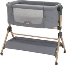 KikkaBoo Postýlka a židlička 2v1 Sleat Me Grey / od narození / do 9kg