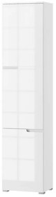Regál Selene 13-  216 cm bílý lesk/mat