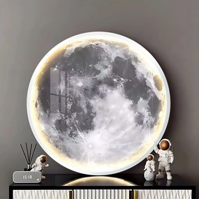 Toolight Moderní nástěnné LED osvětlení D40 Moon APP1806-CW