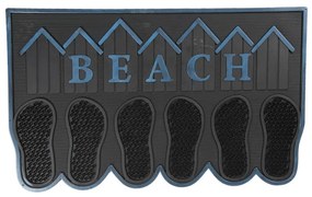 Gumová rohožka před dveře Beach – 75x45x1 cm