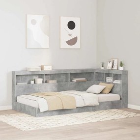 Úložné čelo postele Betonově šedá Kompozitní dřevo 3335520