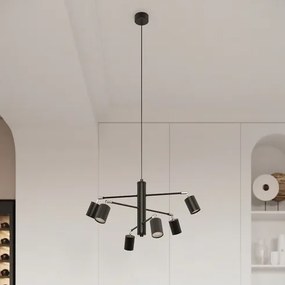 Lustr SOLLUX LEMMI 6 černý GU10 6x10W bez žárovky SL.1207