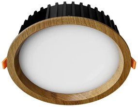 APLED - LED Podhledové RONDO WOODLINE LED/12W/230V 4000K pr. 20 cm dub masiv