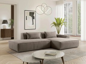 XXXLutz ROHOVÁ SEDAČKA, plast, textil, kompozitní dřevo, cappuccino MID.YOU - Sedací soupravy - 000694009610