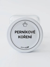 Samolepka na kořenky PERNÍKOVÉ KOŘENÍ průhledná 5 cm tučné písmo