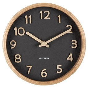 Designové nástěnné/stolní hodiny KA5875BK Karlsson 18cm