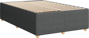 Box spring postel s matrací tmavě šedá 120x190 cm textil 3285554
