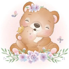 Plakát Medvědí máma a dítě
