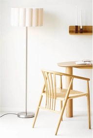 Béžová/ve stříbrné barvě lněná stojací lampa (výška 150 cm) Wattom – House Nordic
