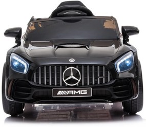 Dětské elektrické autíčko s dálkovým ovládáním BestBerg BBCC-50B – Mercedes-Benz AMG GT R / nosnost 25 kg / Li-Ion baterie / černá