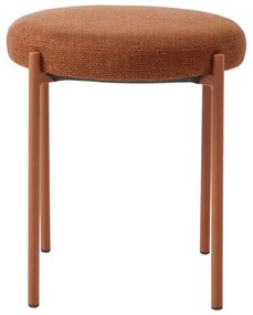 Kovová stolička v terakotové barvě Pelican – Unique Furniture