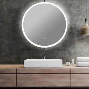 Smartzrcadla Koupelnové zrcadlo kulaté S-4648 s LED podsvícením  Ø 75 cm