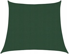 vidaXL Sluneční plachta, 160 g/m², tmavě zelená, 4/5x4 m, Hdpe
