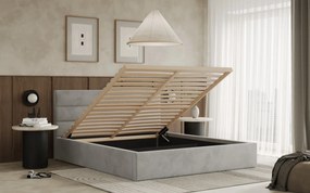 Postel LIVO 160x200 růžová s úložným prostorem