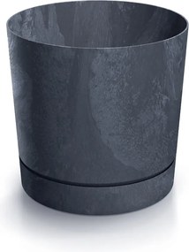 PRO Květináč TUBO P BETON EFFECT 12,8cm antracit