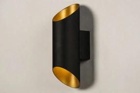 Nástěnné designové svítidlo Giardanno Black and Gold