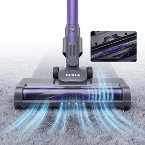 TESLA PureStar E50 PowerDock - flexibilní bezdrátový tyčový vysavač 2v1