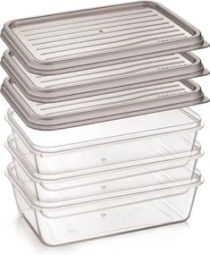 TESCOMA Dózy s víkem 4FOOD 1,35 l, 3 ks